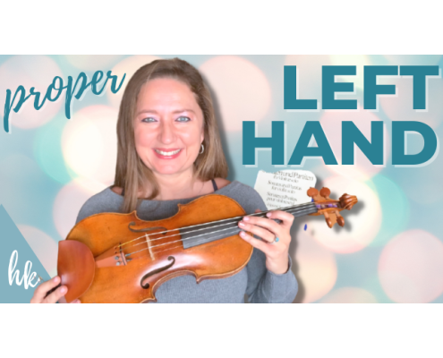 Proper Left Hand for Violin Playing - Heather Kaye